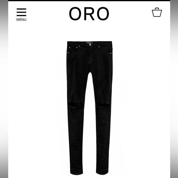ORO Los Angeles | Jeans | Mens Oro Los Angeles Noir Everyday Denim ...
